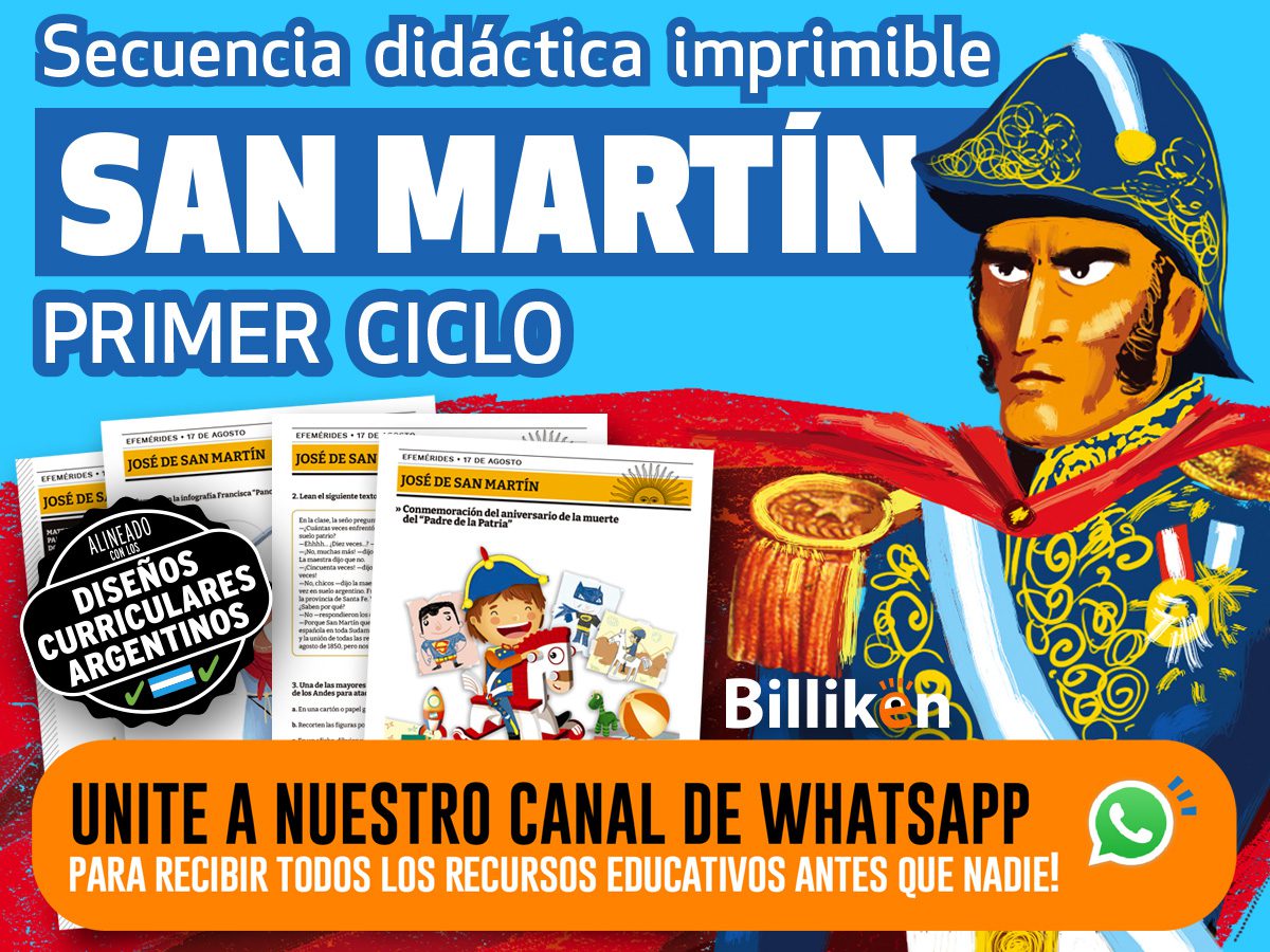 Cómo crear una secuencia didáctica sobre San Martín para primaria