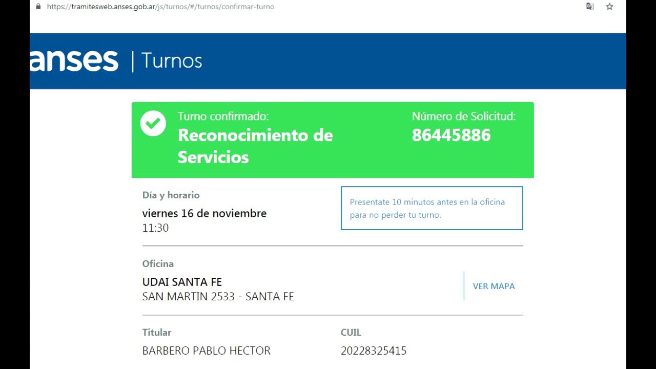 Cómo sacar un turno en ANSES para reconocimiento de servicios