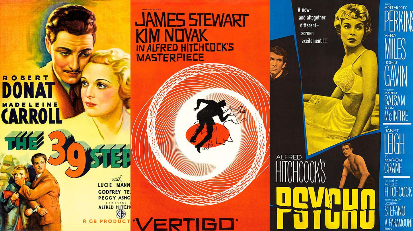 Cuáles son las películas dirigidas por Alfred Hitchcock